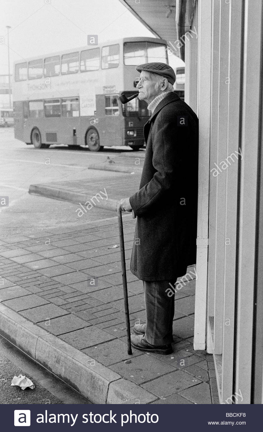 Pensioner Bus Stop Uk High Resolution Stock Photography and Images - Alamy