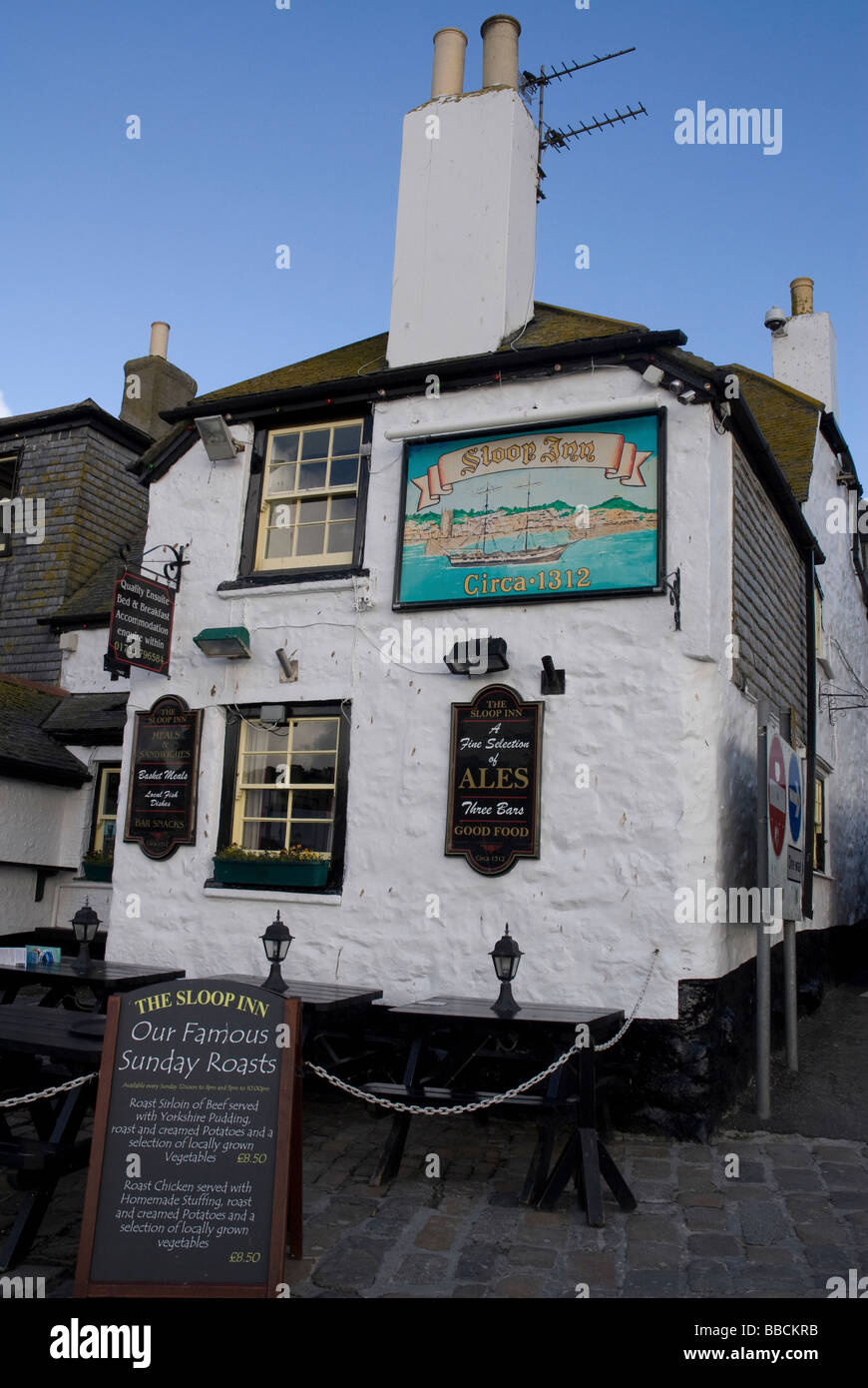 The Sloop Public House St Ives Cornwall UK Stock Photo - Alamy