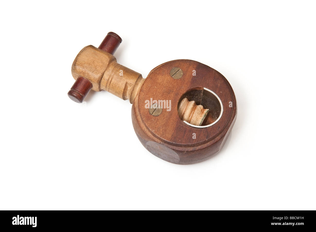 Wooden nut cracker isolated on a white studio background Stock Photo ...