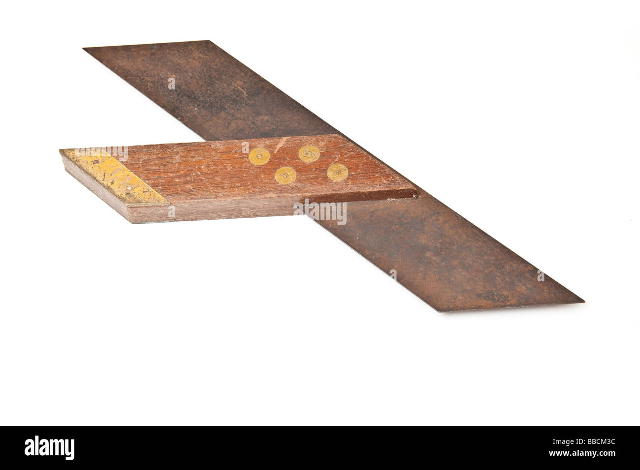 Carpenters Mitre square isolated on a white studio background Stock ...