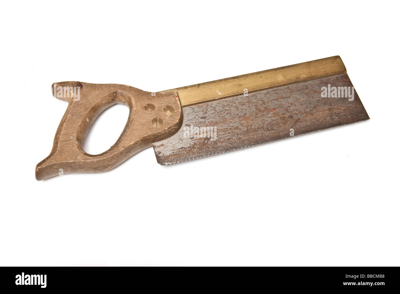 Tenon saw isolated on a white studio background Stock Photo - Alamy