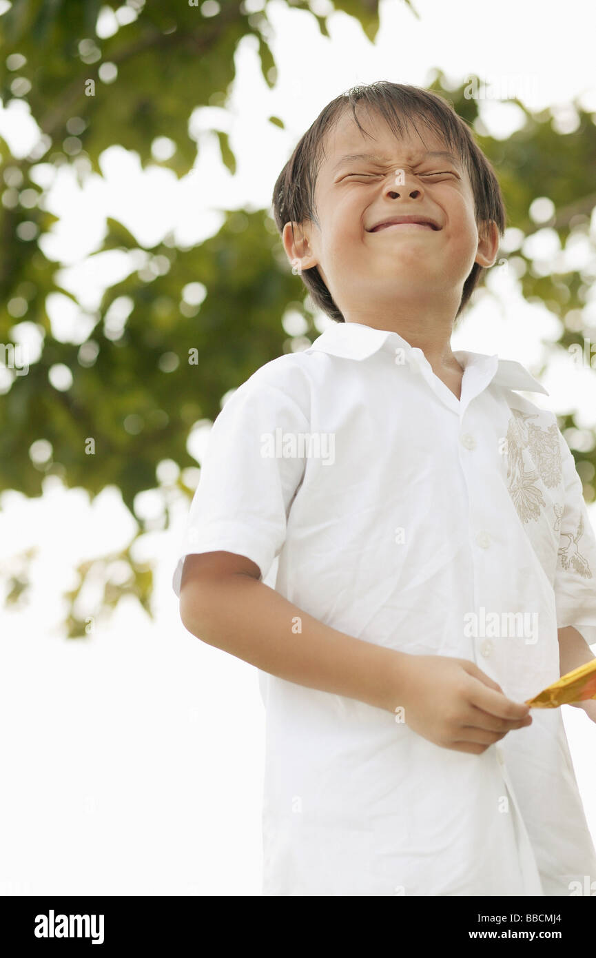 Young boy making a face Stock Photo - Alamy Young boy making a face Stock Photo - Alamy