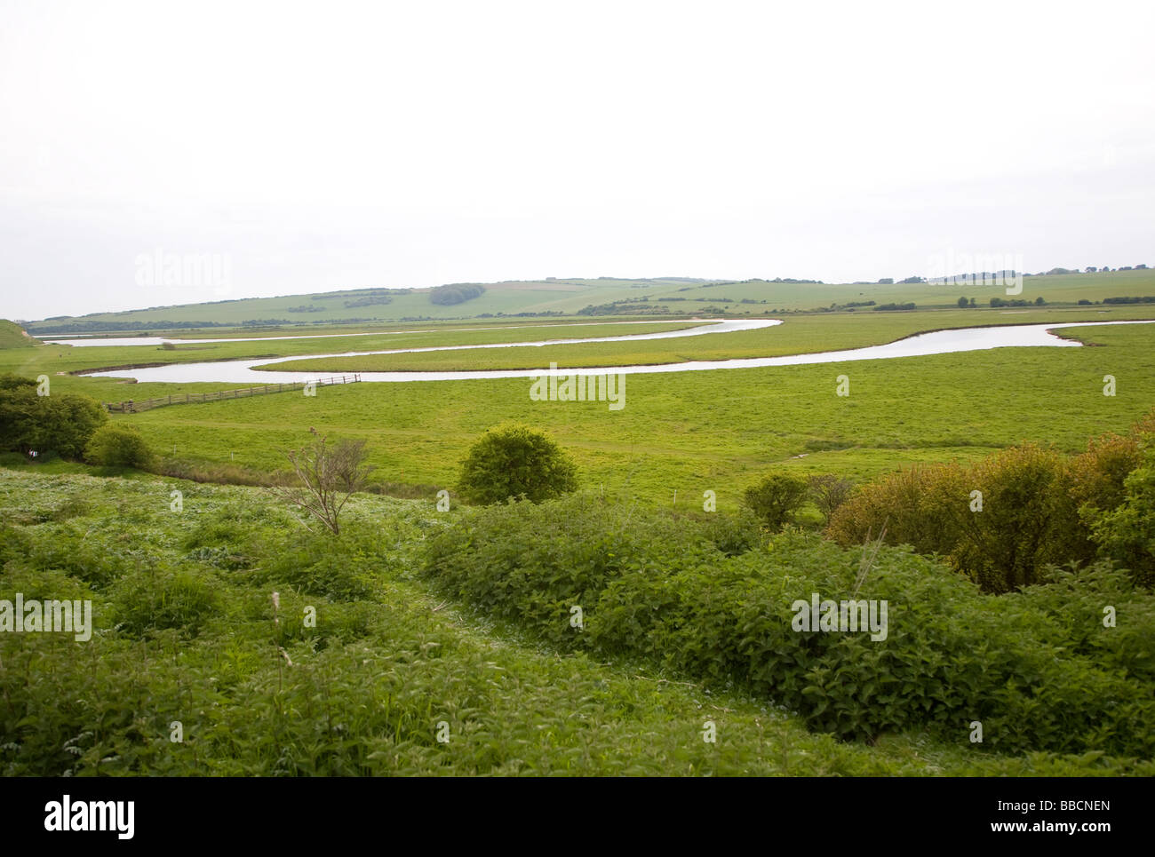 River Cuckmere meanders East Sussex England Stock Photo - Alamy