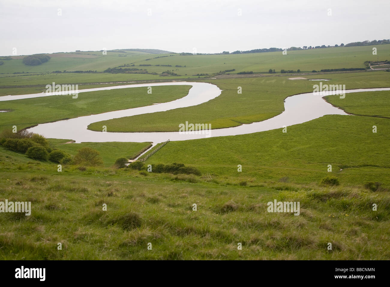 River Cuckmere meanders East Sussex England Stock Photo - Alamy