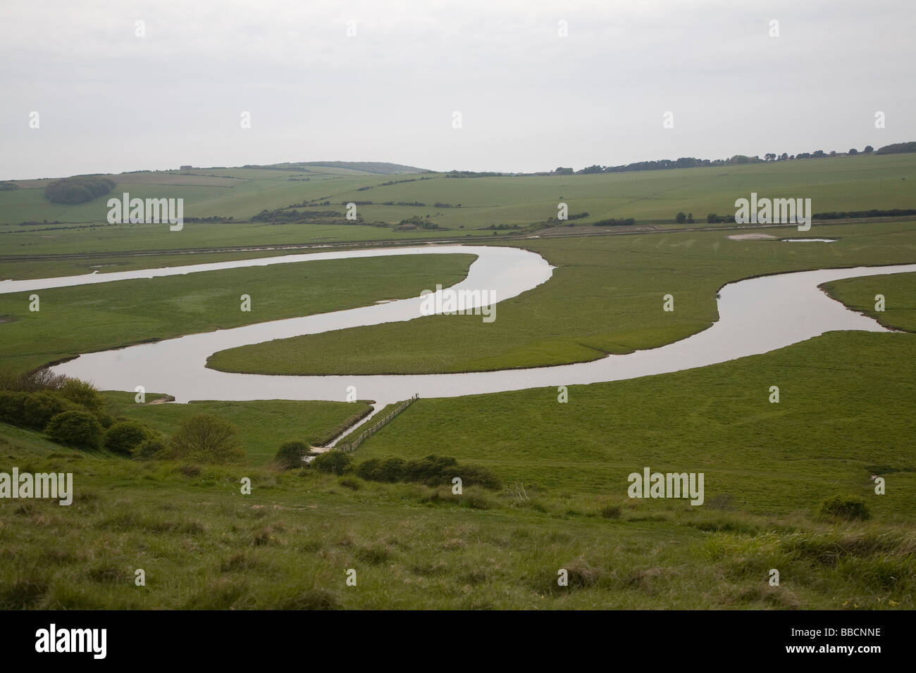 River Cuckmere meanders East Sussex England Stock Photo - Alamy