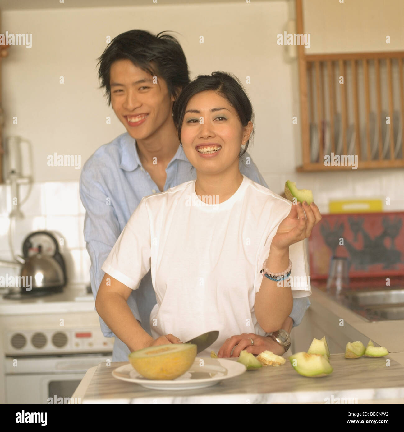 Couple standing their home hi-res stock photography and images - Alamy
