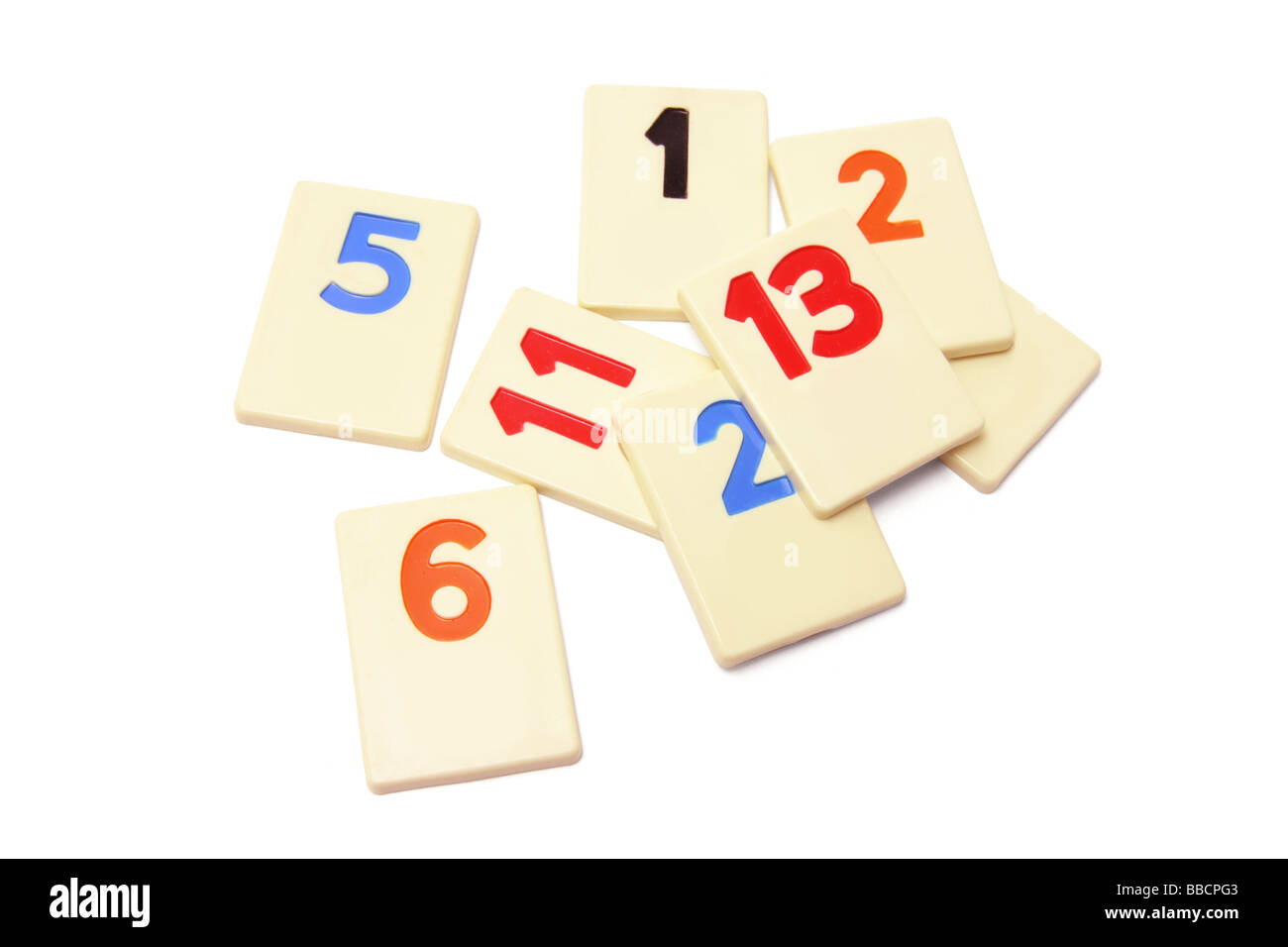 Plastic Number Pieces Stock Photo - Alamy
