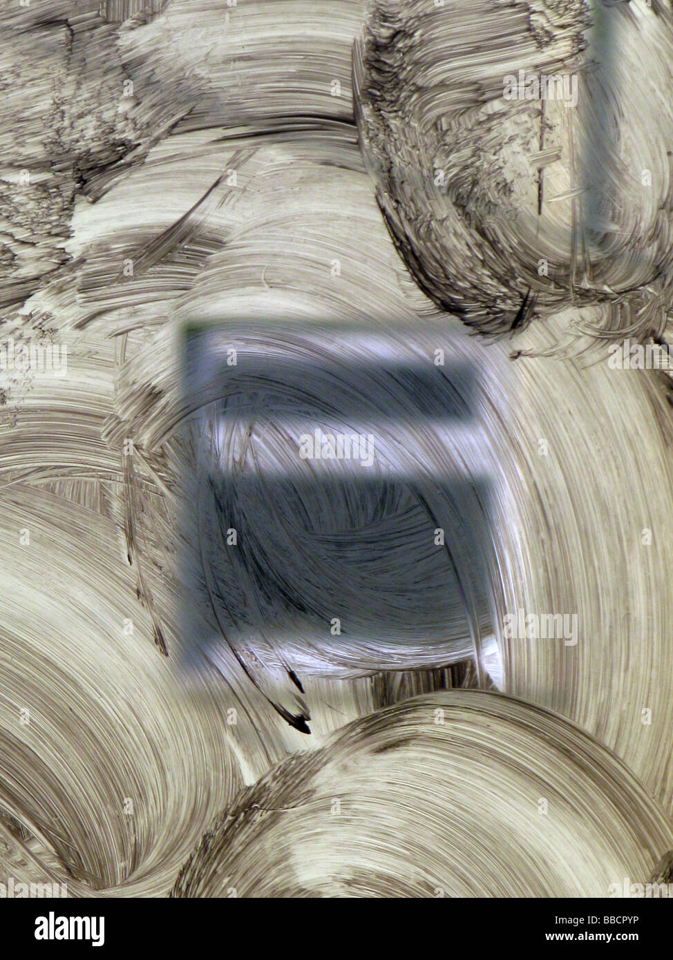 property window with white wash pattern and houses Stock Photo - Alamy