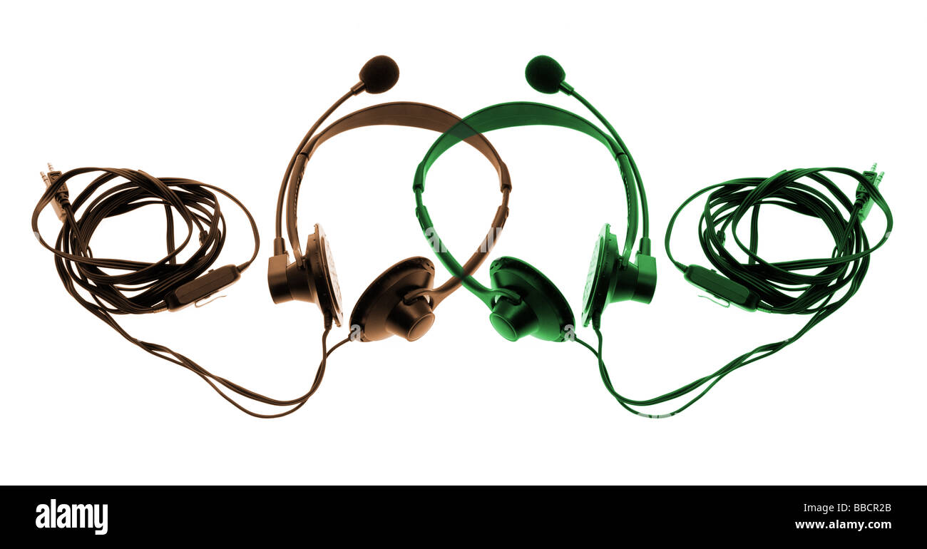 Headsets Cut Out Stock Images & Pictures - Alamy
