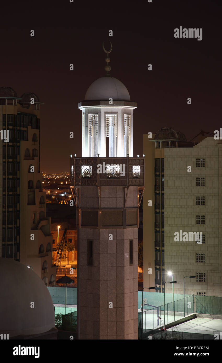 Mosque tower at night Jeddah Saudi Arabia Stock Photo - Alamy