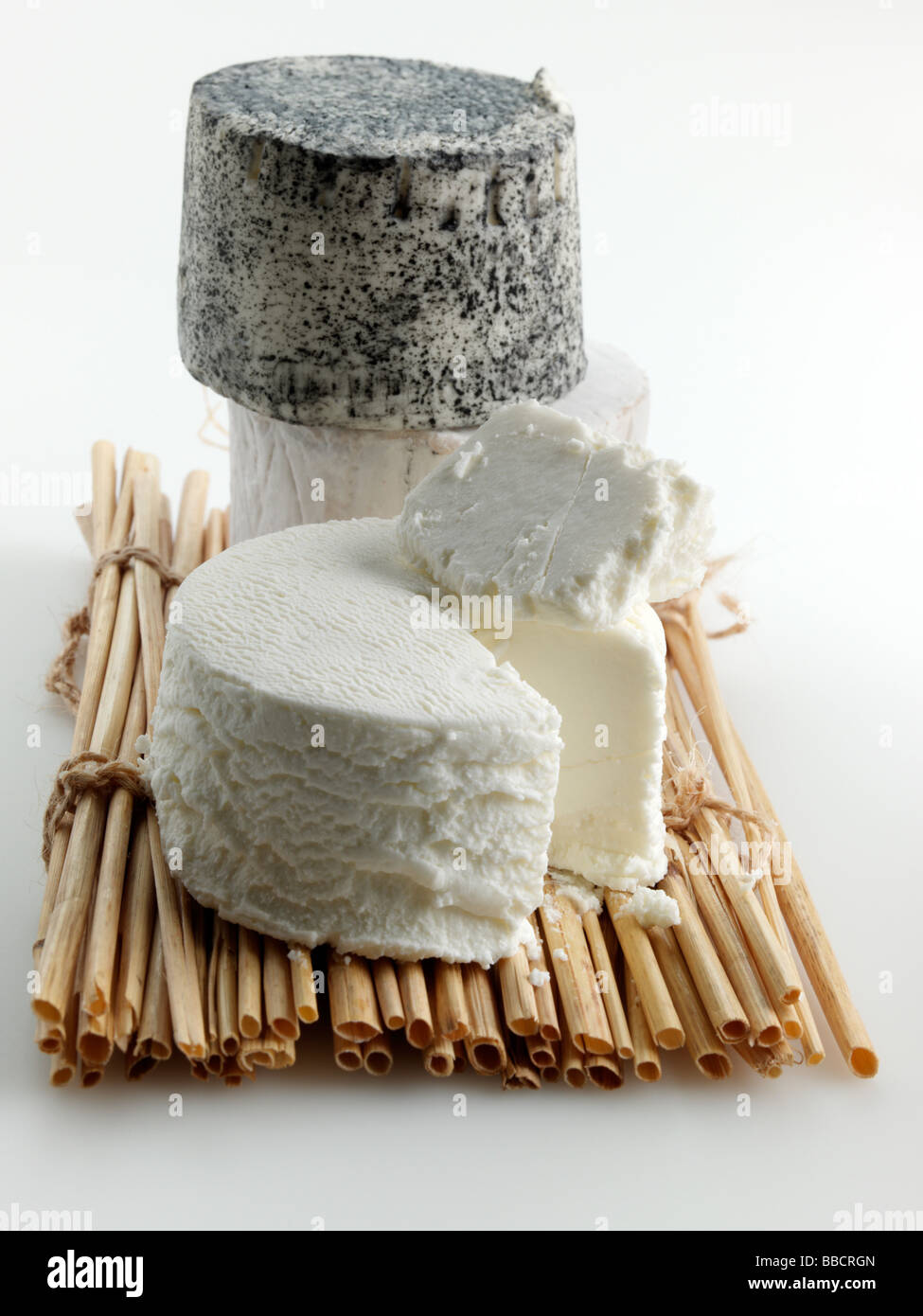 British goats cheese Stock Photo - Alamy