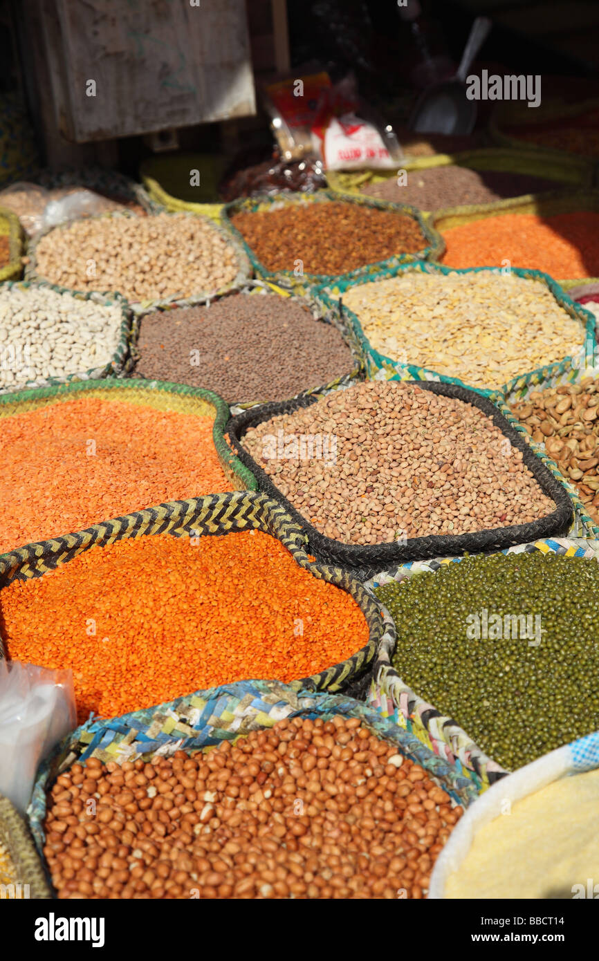 Market stall selling grain Jeddah Saudi Arabia Stock Photo - Alamy