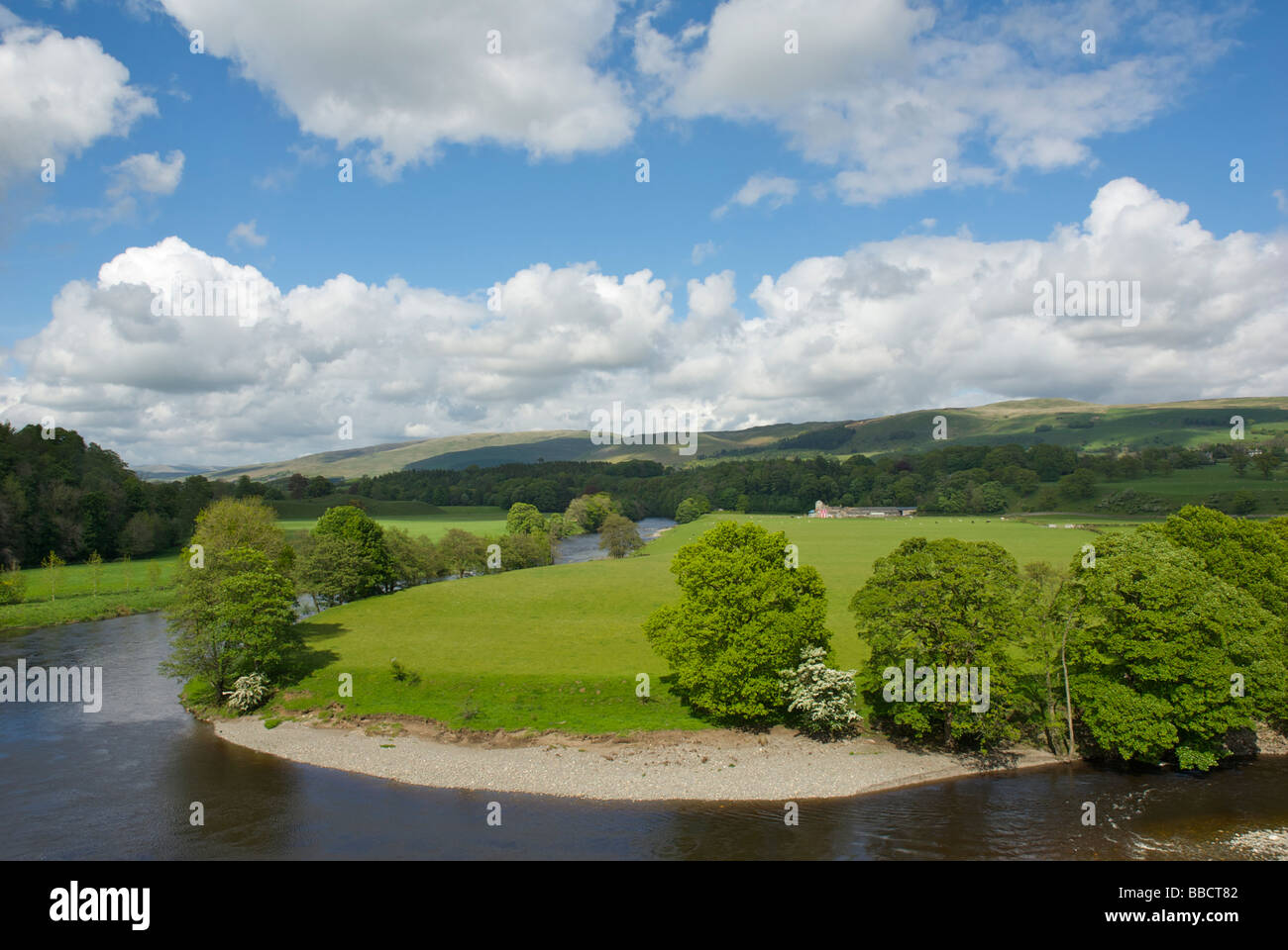 Ruskin's View over the River Lune, from the viewpoint of the Brow ...