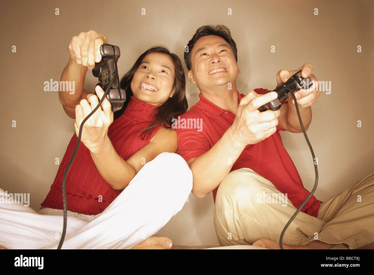Excited man playing game hi-res stock photography and images - Alamy