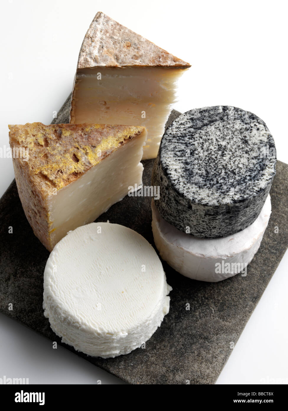 British goats cheese Stock Photo - Alamy