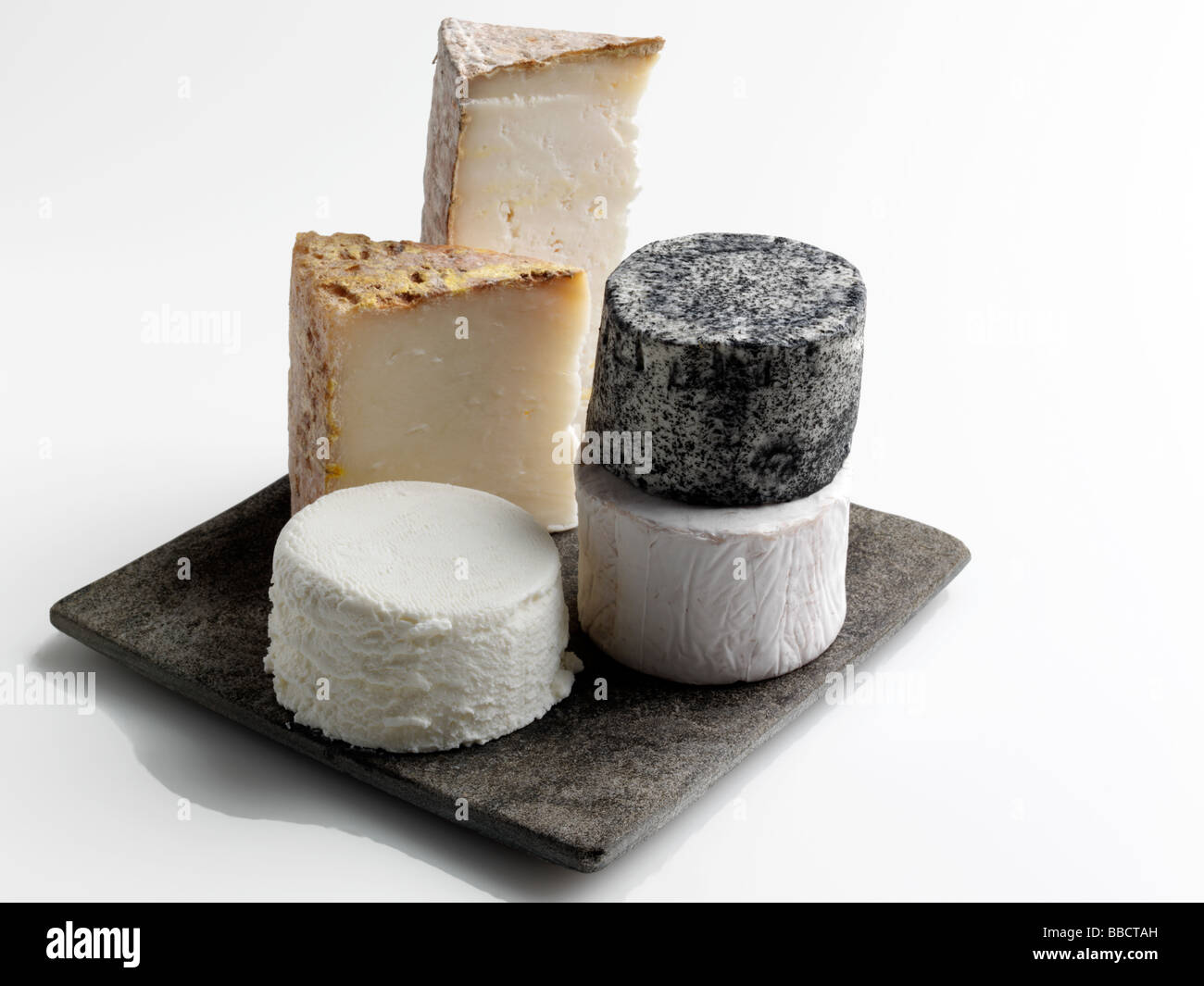 British goats cheese Stock Photo - Alamy