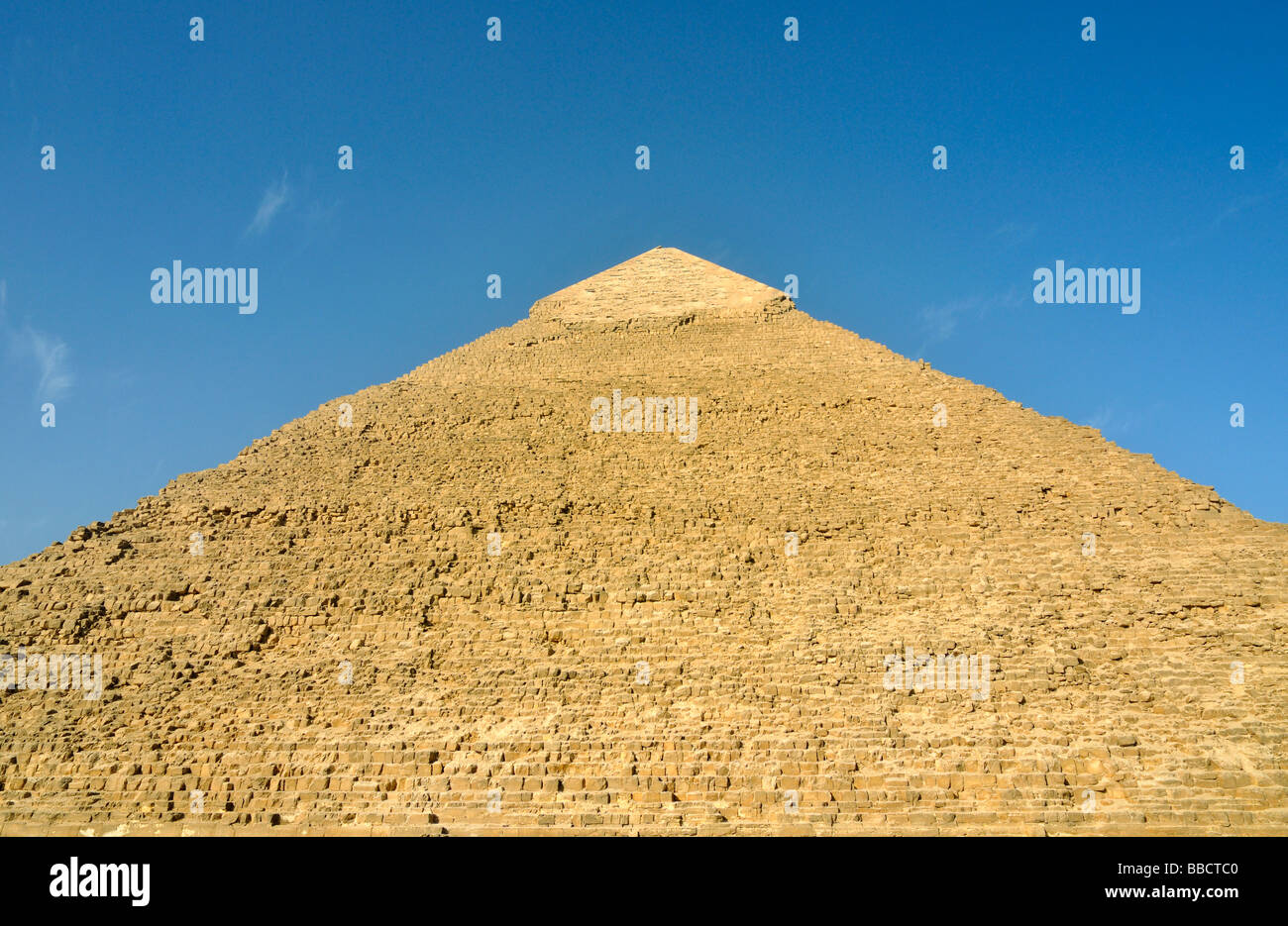 Pyramid of Khafre Chephren in Giza Necropolis near Cairo Egypt Stock ...