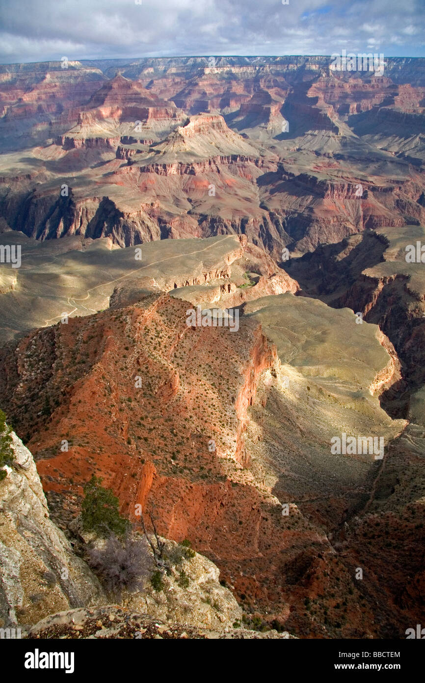 South Rim view of the Grand Canyon Arizona USA Stock Photo - Alamy