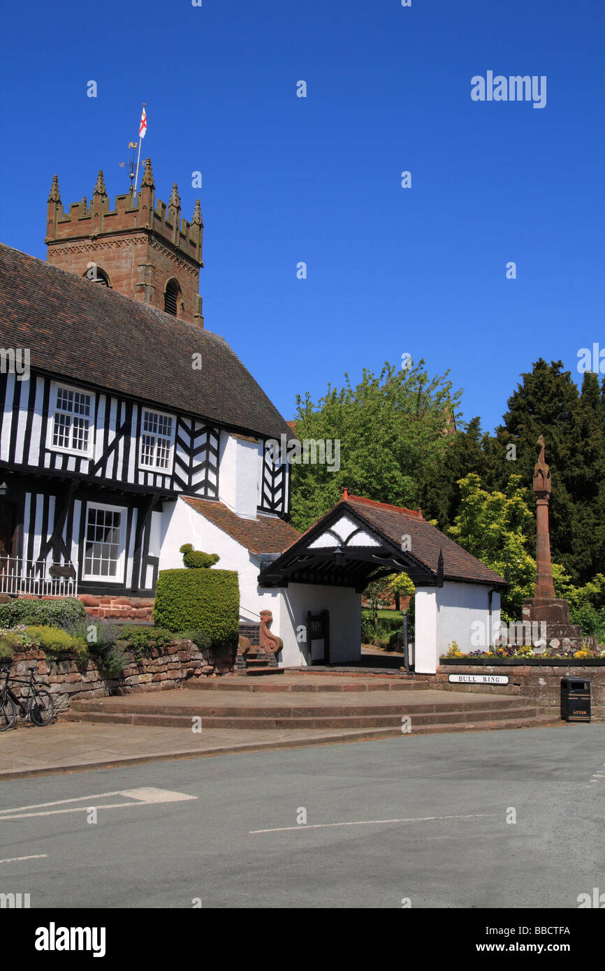 All Saints Church, Stone Cross, Lychgate and Old Vicarge, Claverley ...