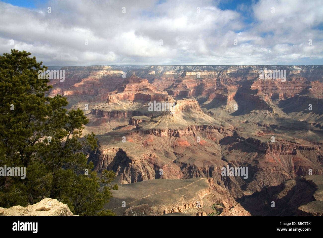 South Rim view of the Grand Canyon Arizona USA Stock Photo - Alamy