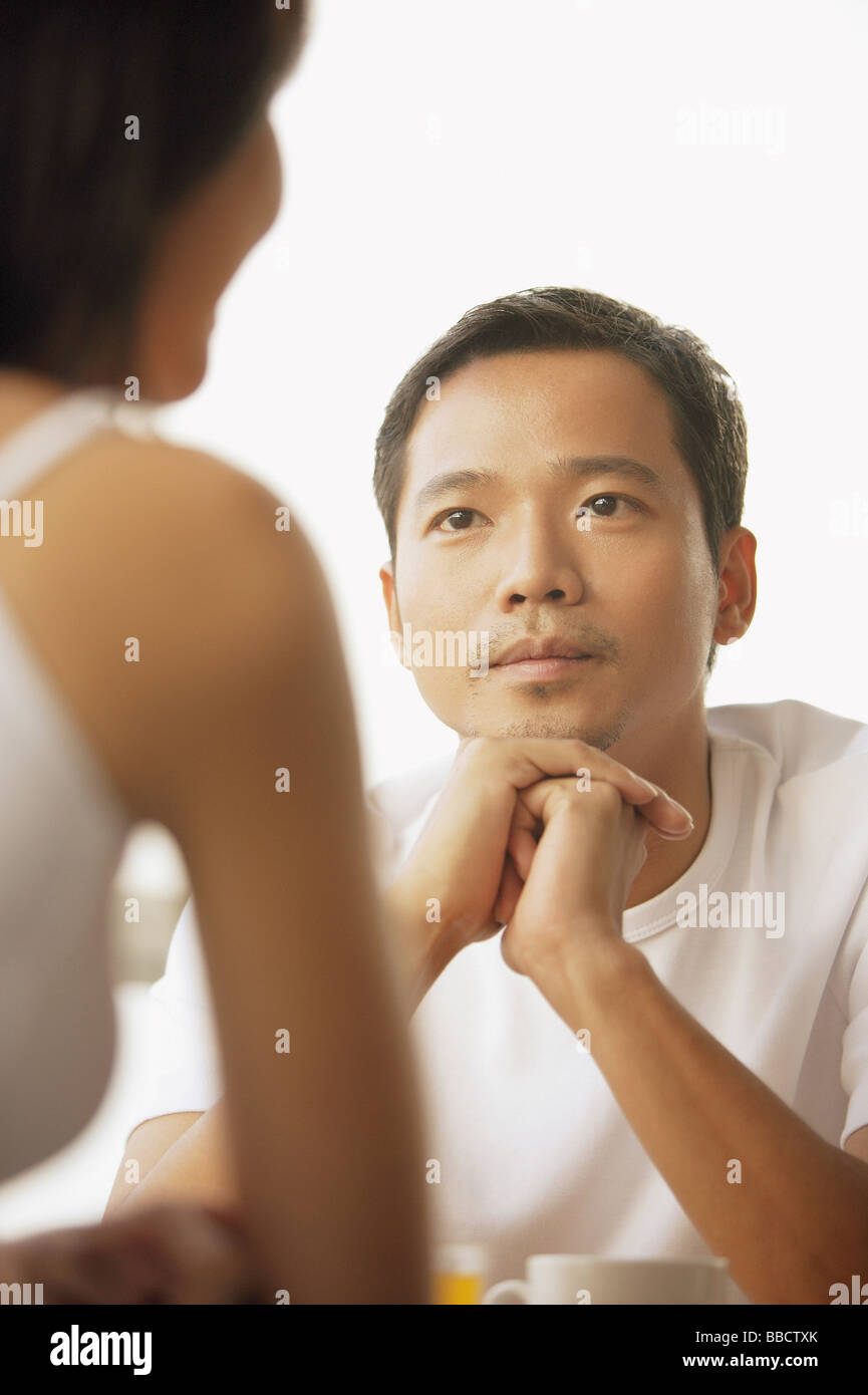 Face friendship half length hands hi-res stock photography and images ...