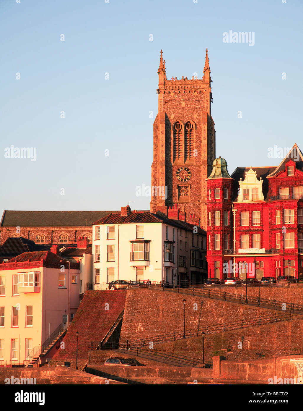 Church tower seafront hi-res stock photography and images - Alamy