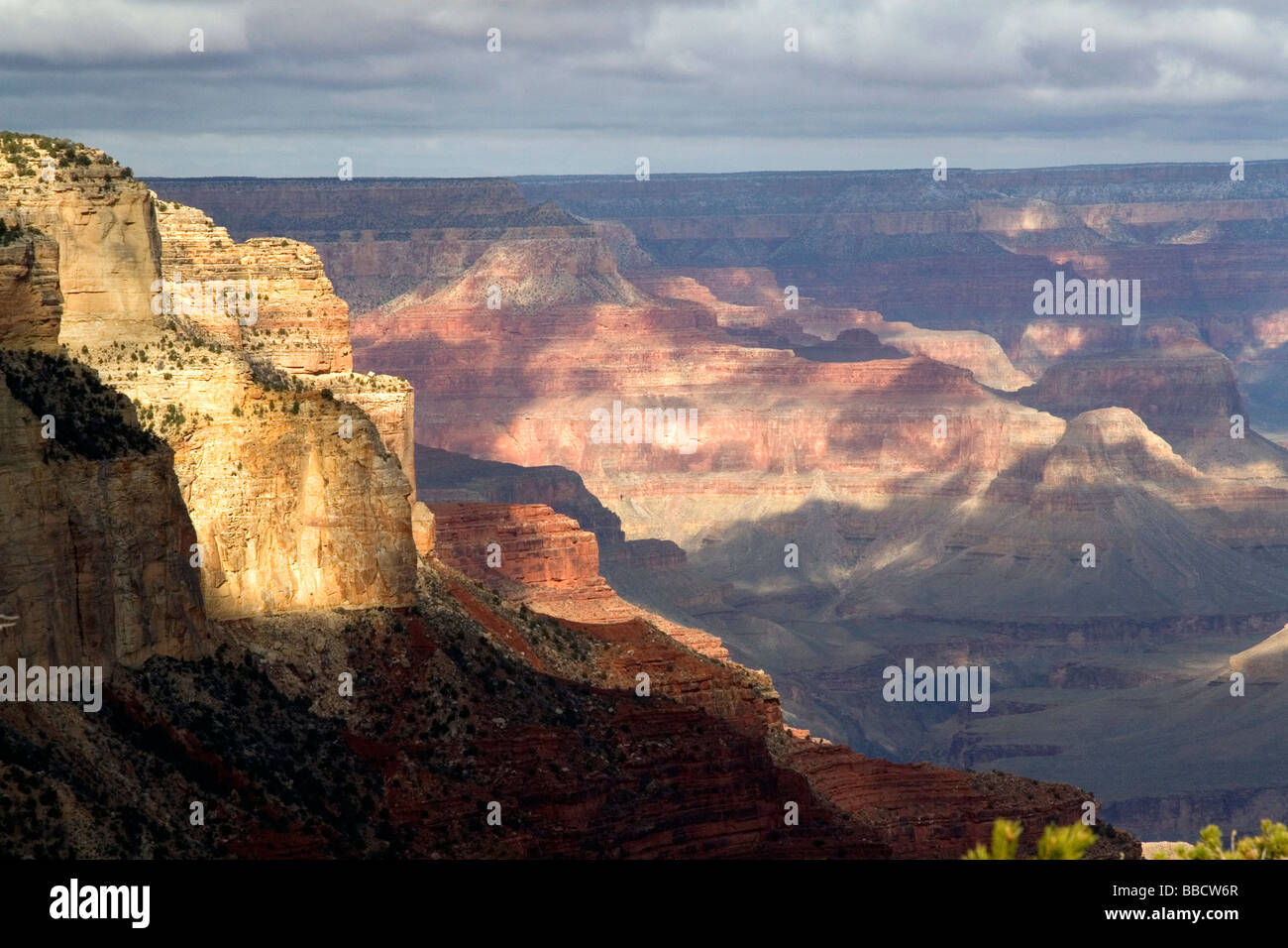South Rim view of the Grand Canyon Arizona USA Stock Photo - Alamy
