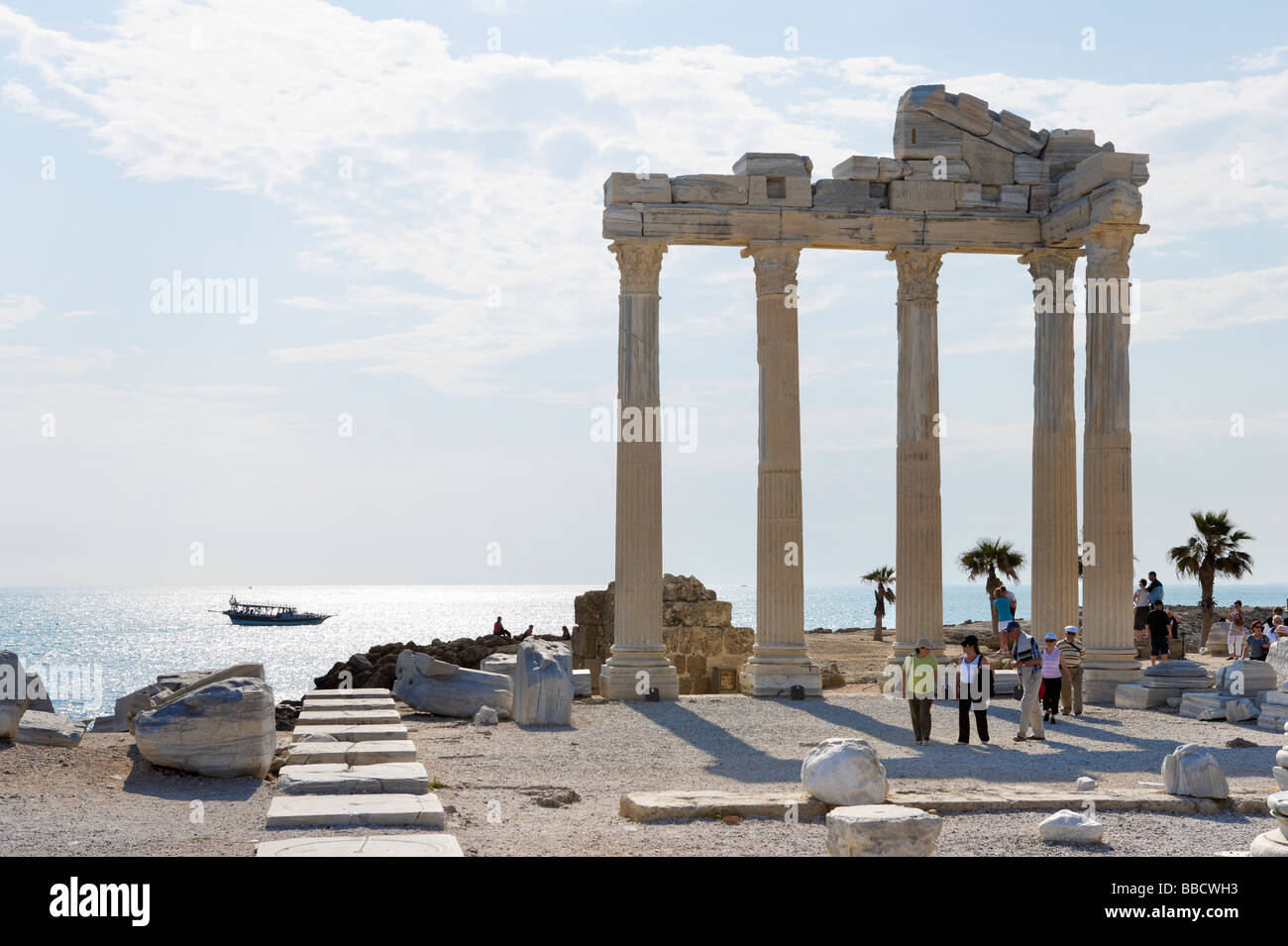 Ruins of the Roman Temple of Apollo and Athena, Side, Mediterranean ...