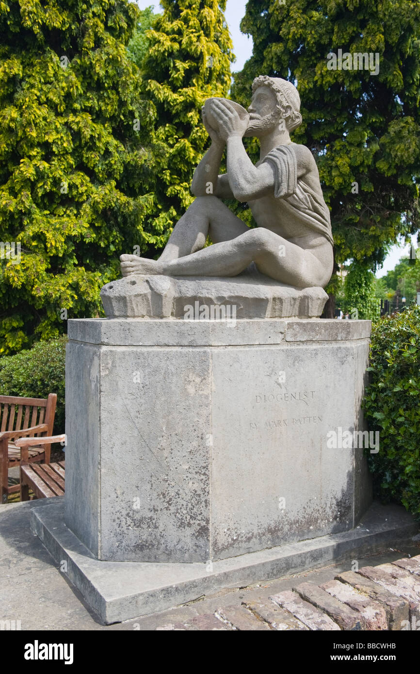 Golders Hill Park , statue of Diogenist by Mark Batten , Diogenese was ...