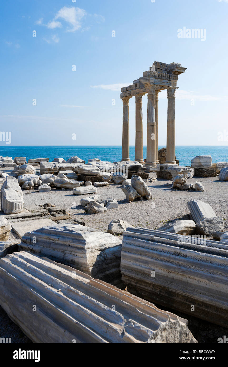 Ruins of the Roman Temple of Apollo and Athena, Side, Mediterranean ...