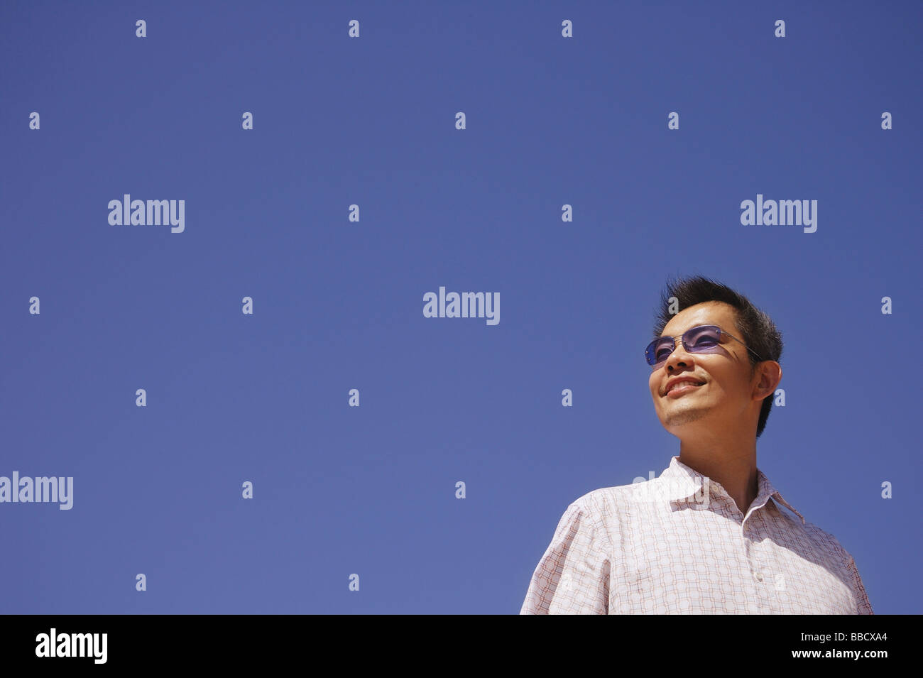 Man head low angle hi-res stock photography and images - Alamy