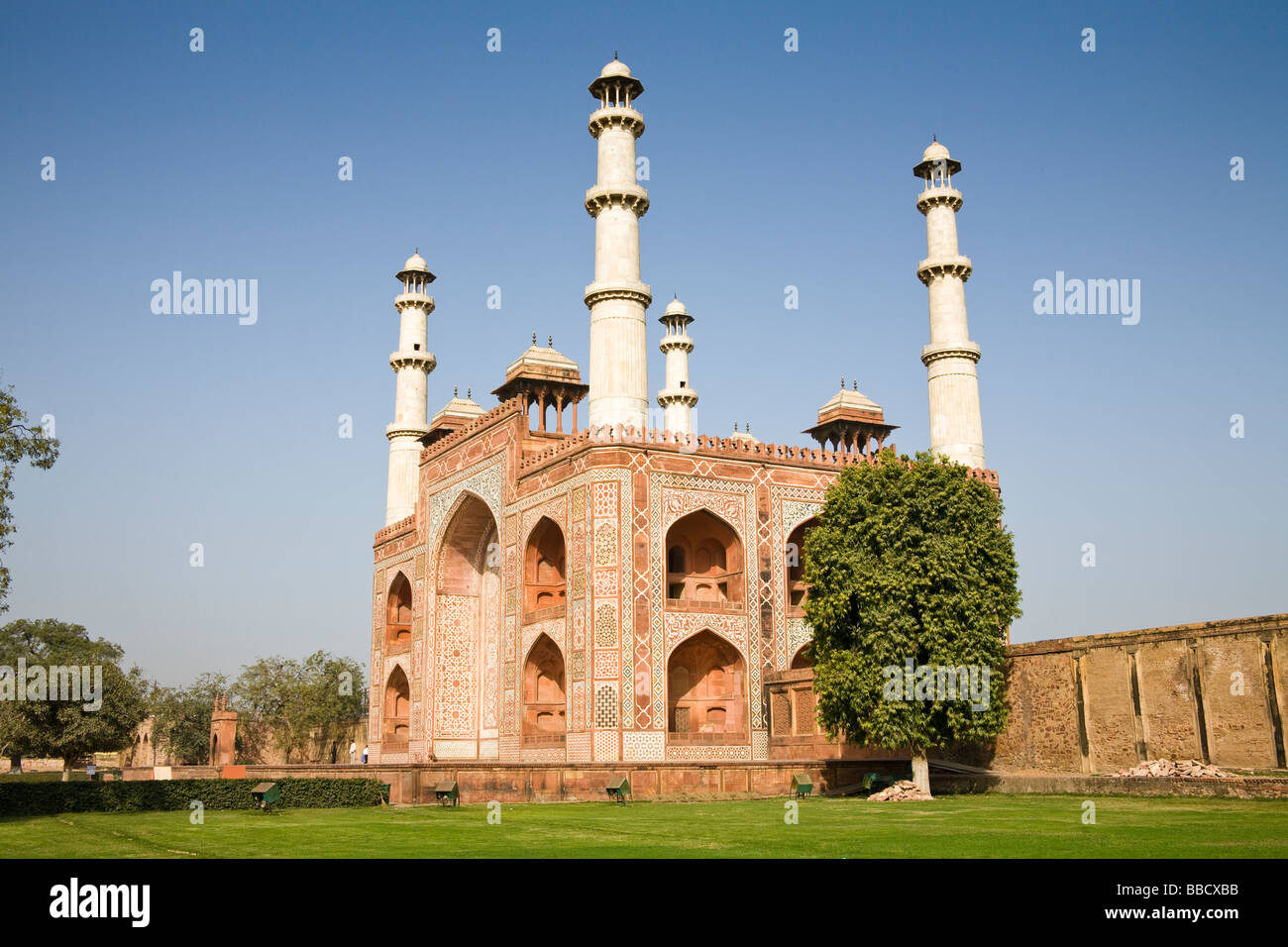Akbar’s Mausoleum, Sikandra, near Agra, Uttar Pradesh, India Stock ...