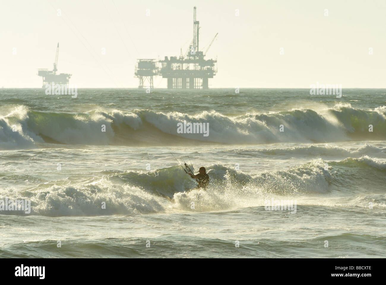 Offshore oil rig huntington beach hi-res stock photography and images ...