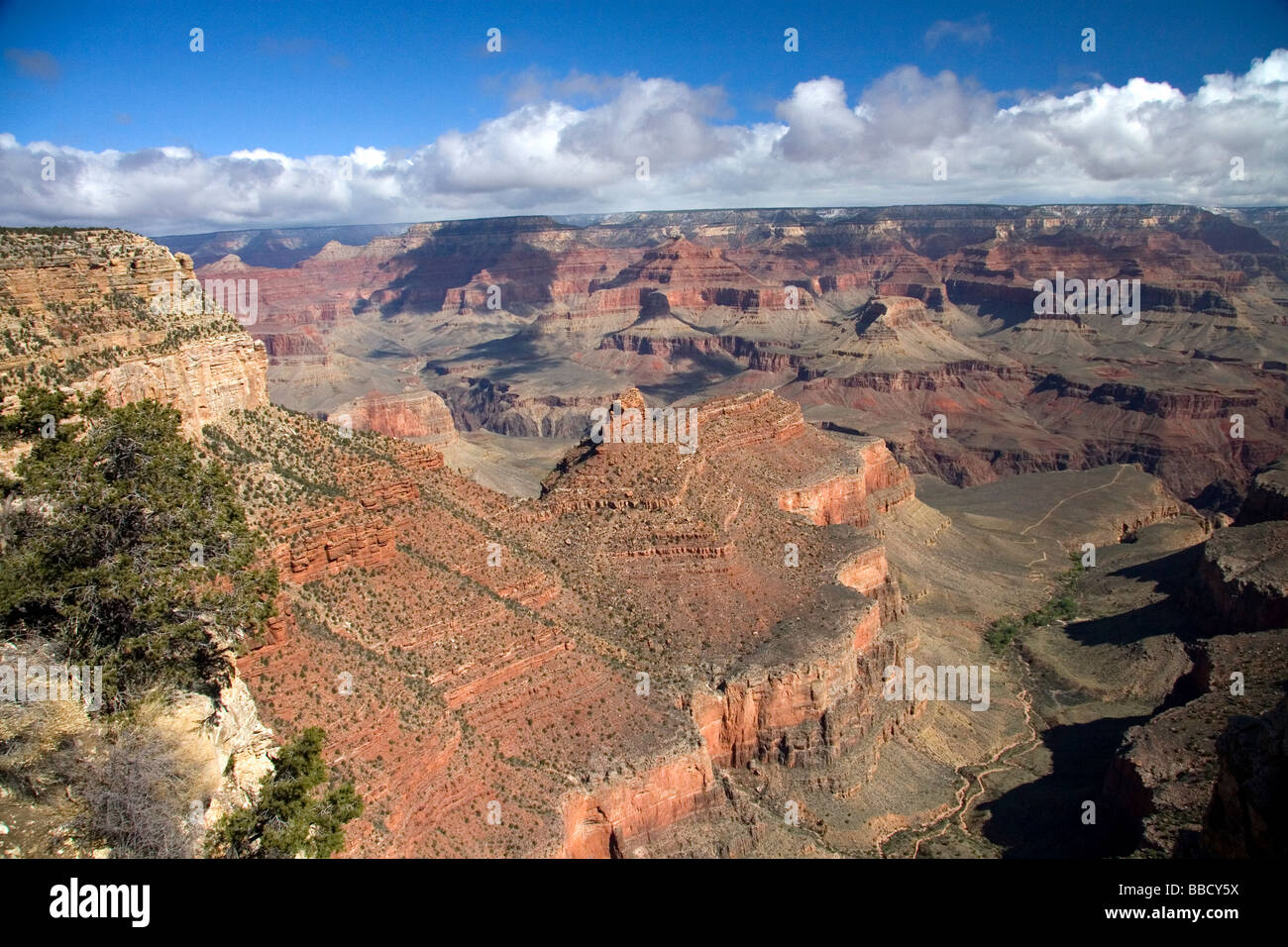 South Rim view of the Grand Canyon Arizona USA Stock Photo - Alamy