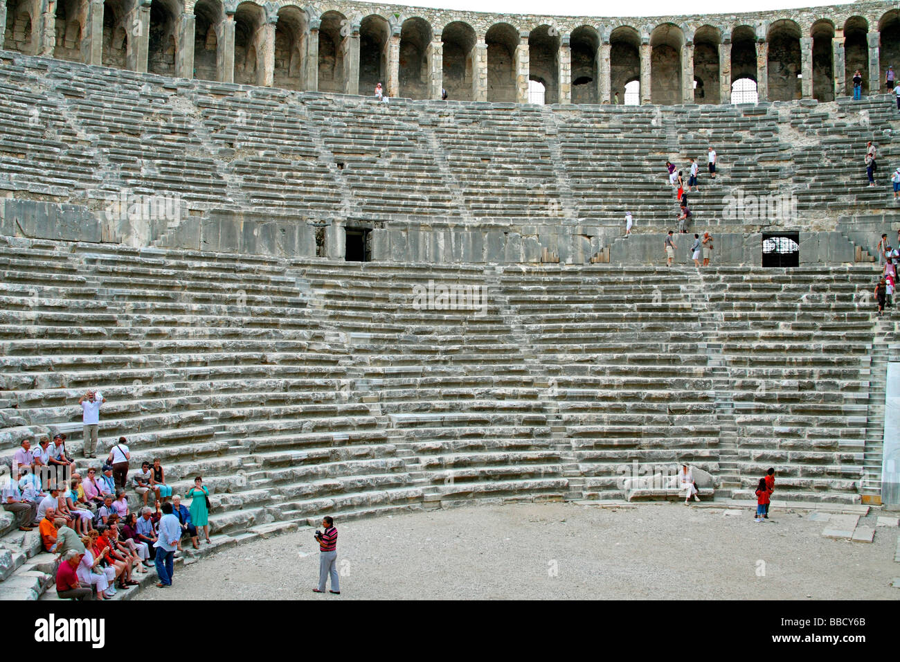 The Roman theatre at Aspendos, near Antalya, Turkey Stock Photo - Alamy