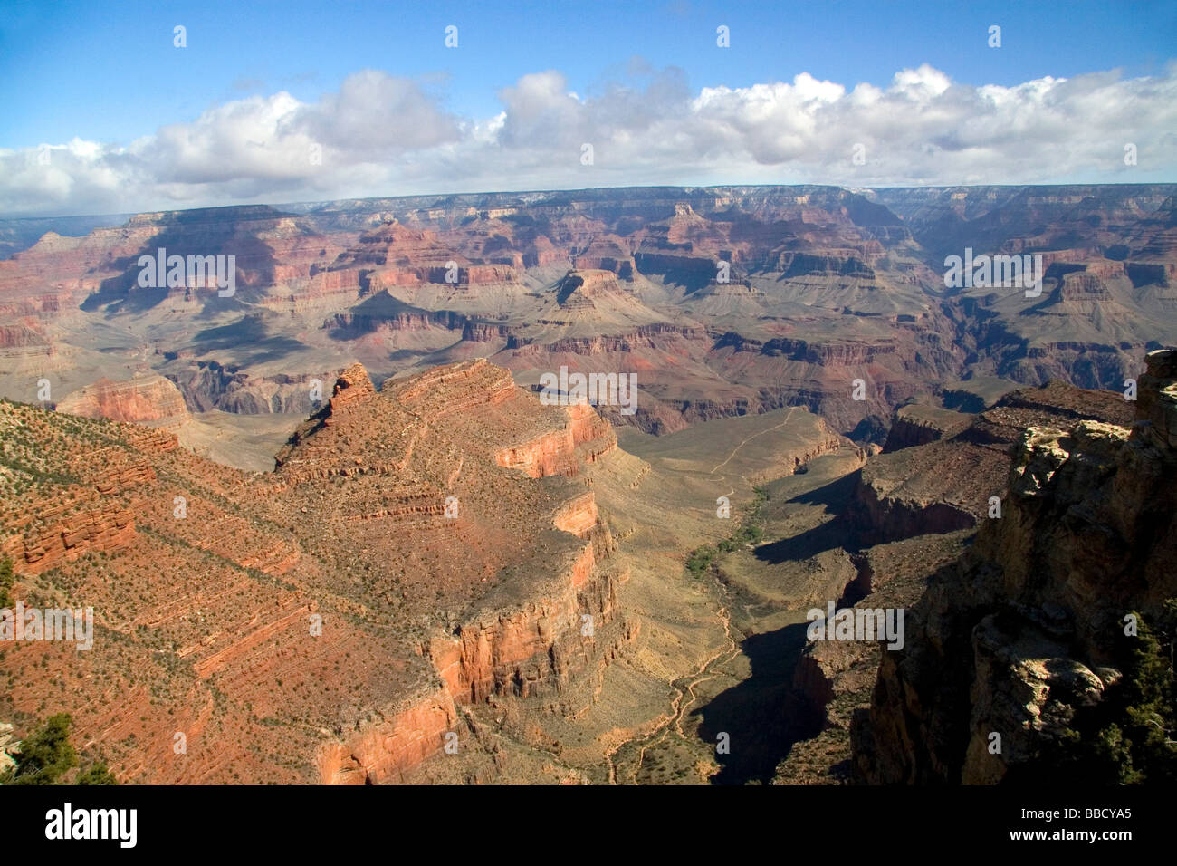 South Rim view of the Grand Canyon Arizona USA Stock Photo - Alamy