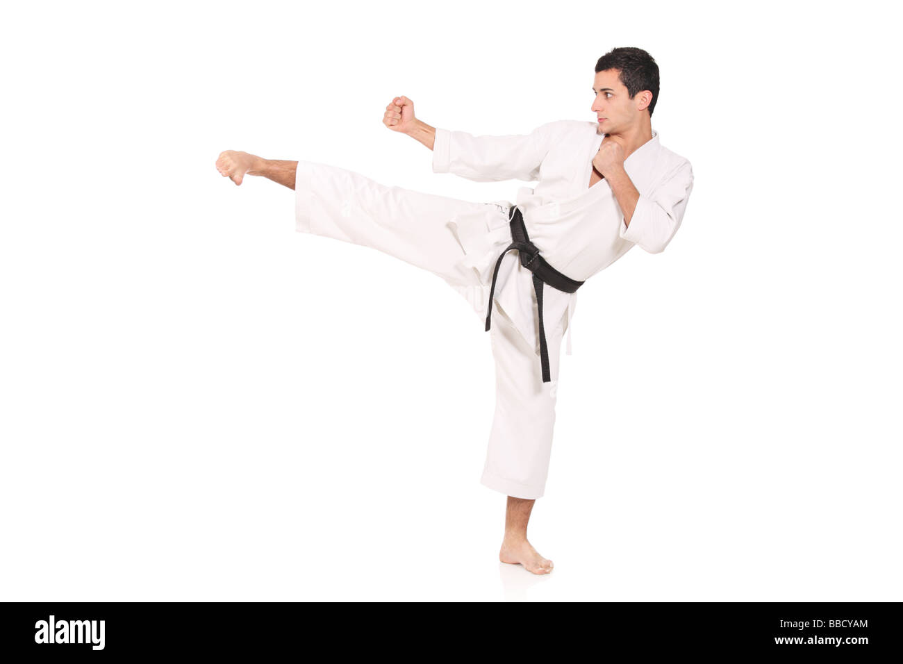 Karate kick kimono hi-res stock photography and images - Alamy