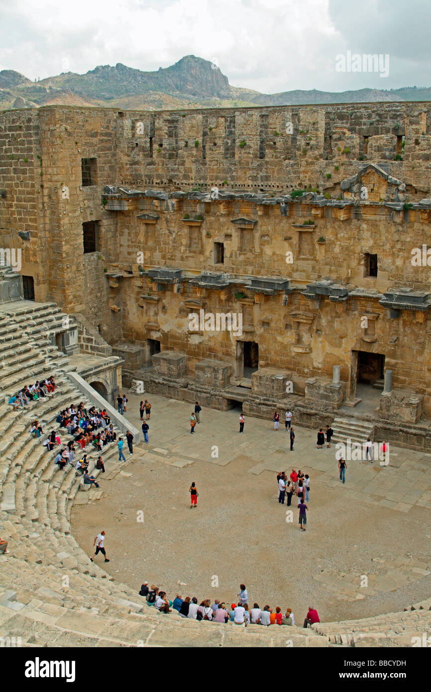 The Roman theatre at Aspendos, near Antalya, Turkey Stock Photo - Alamy