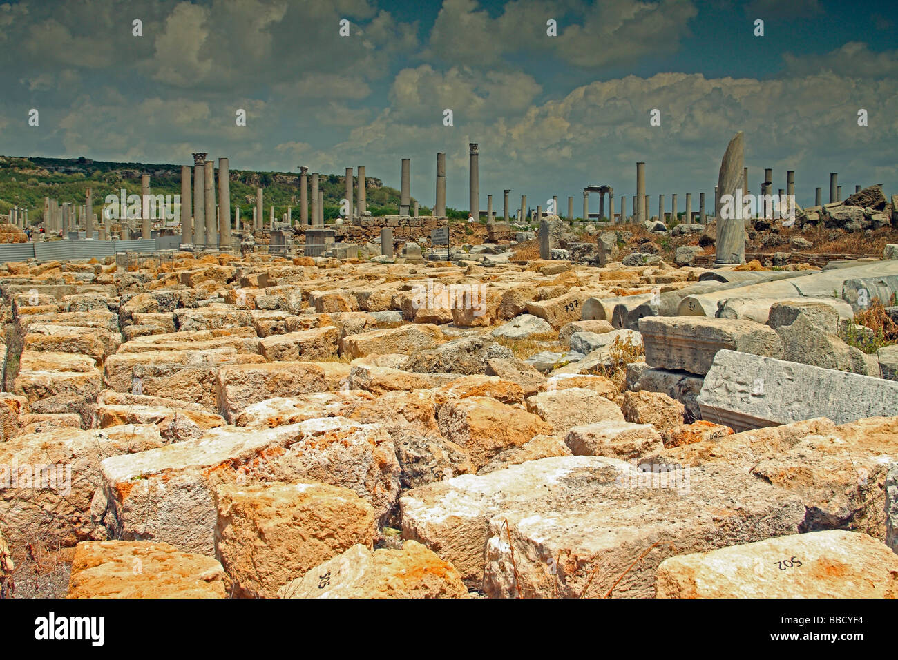 Perga (Perge) ruins, near Antalya, Turkey Stock Photo - Alamy
