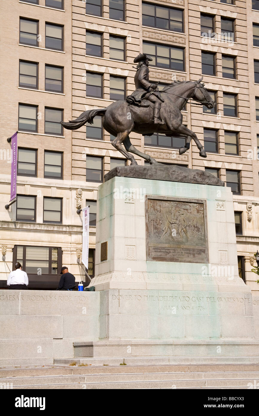 Caesar Rodney Memorial Rodney Square Wilmington City Delaware State USA ...
