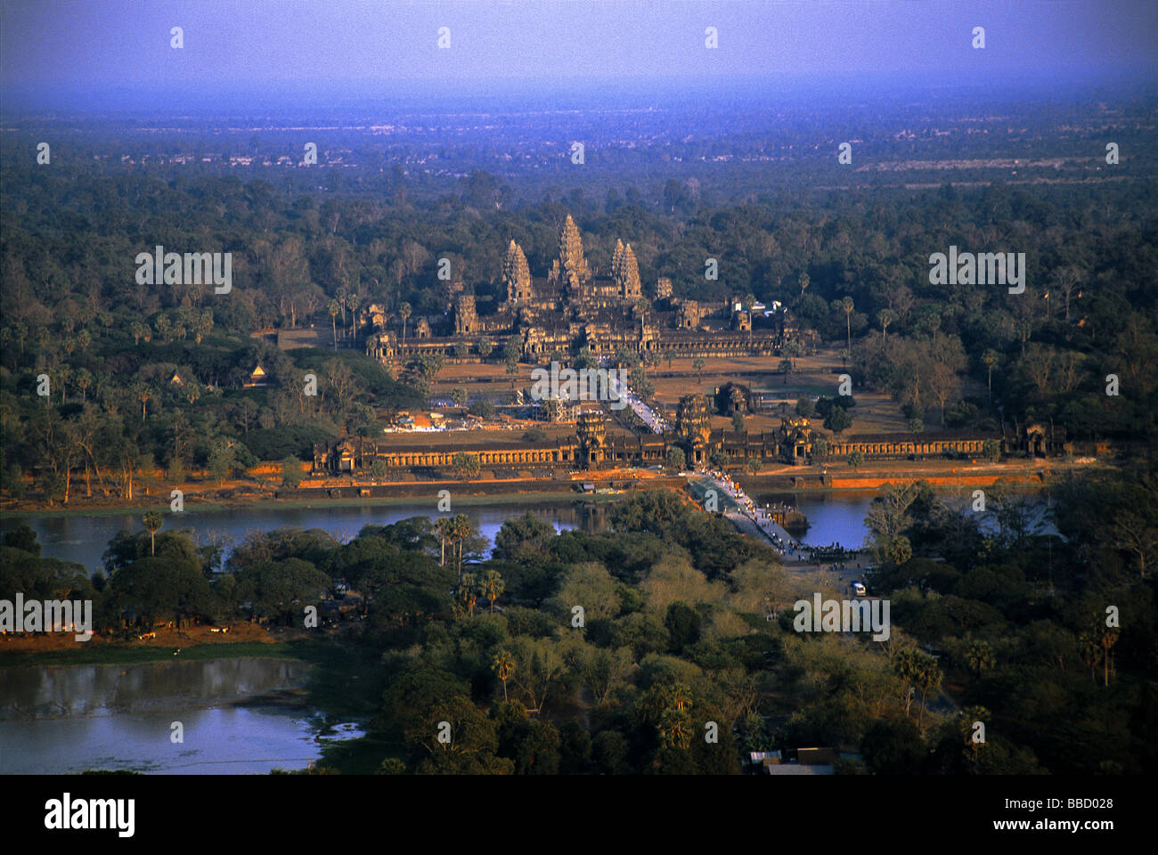 Aerial view of Angkor Wat complex, Siem Reap, Cambodia Stock Photo - Alamy
