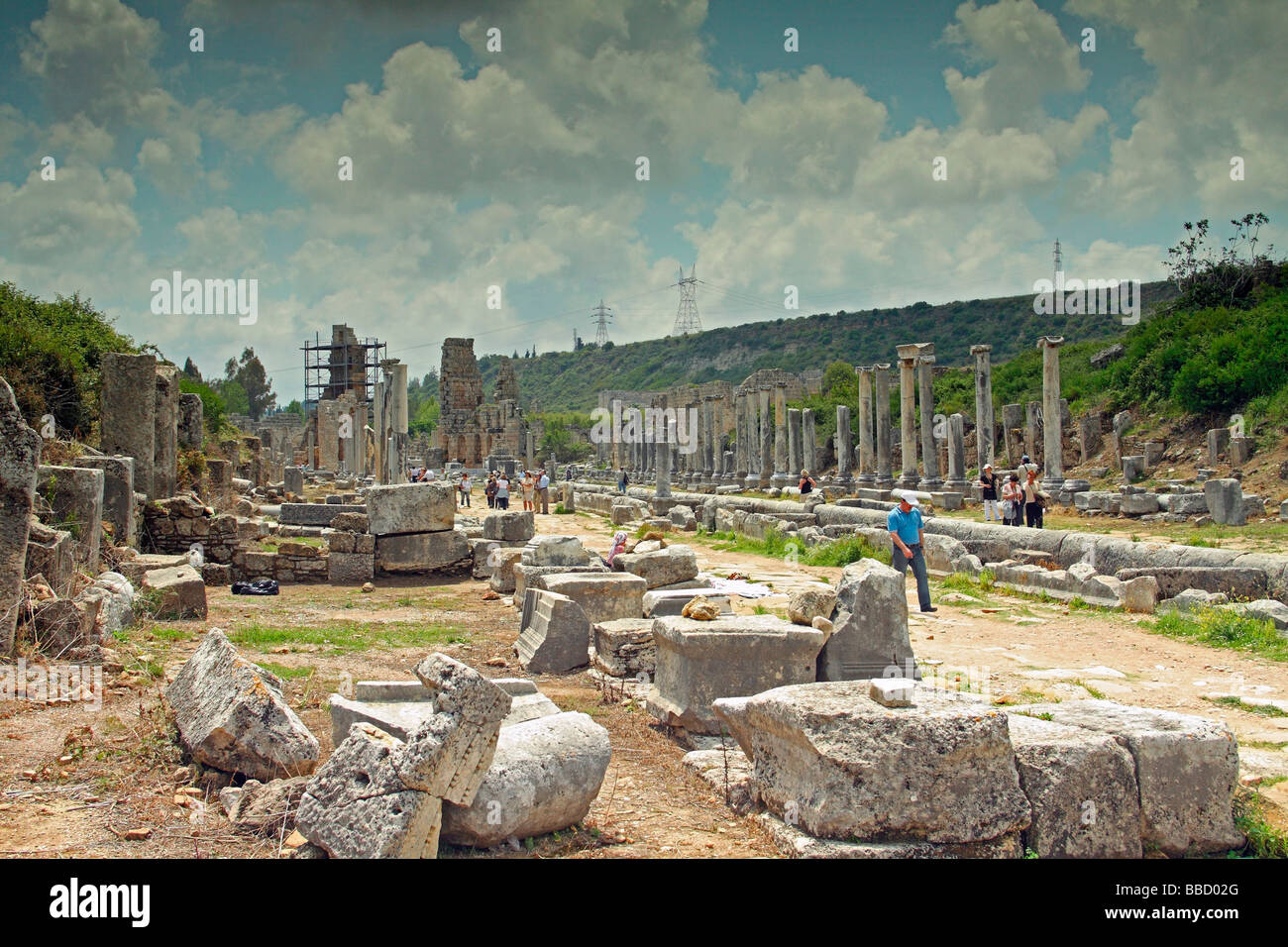 Perge (Perga) ancient site, near Antalya, Turkey Stock Photo - Alamy