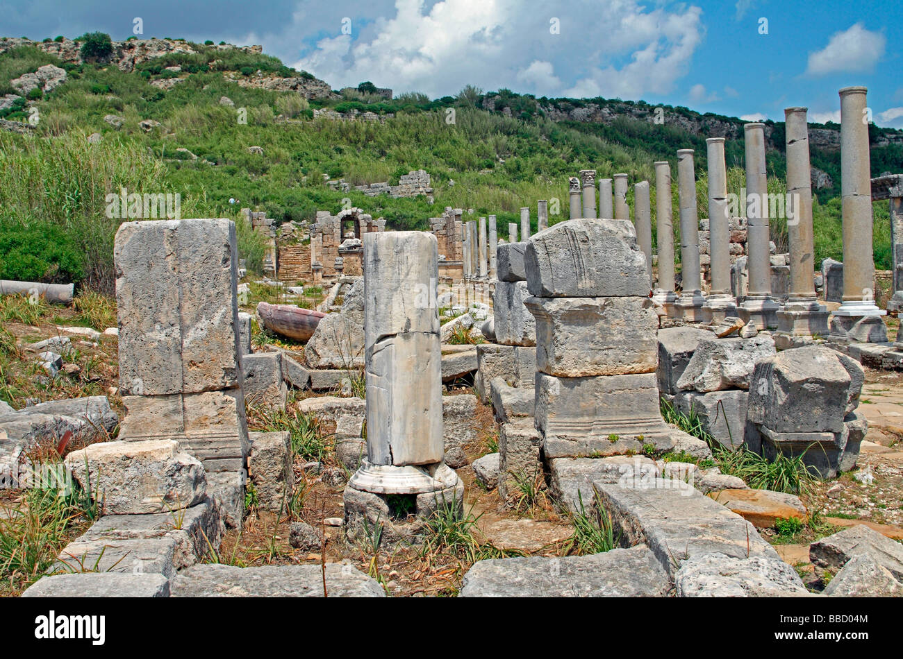 Perge (Perga) ancient site, near Antalya, Turkey Stock Photo - Alamy