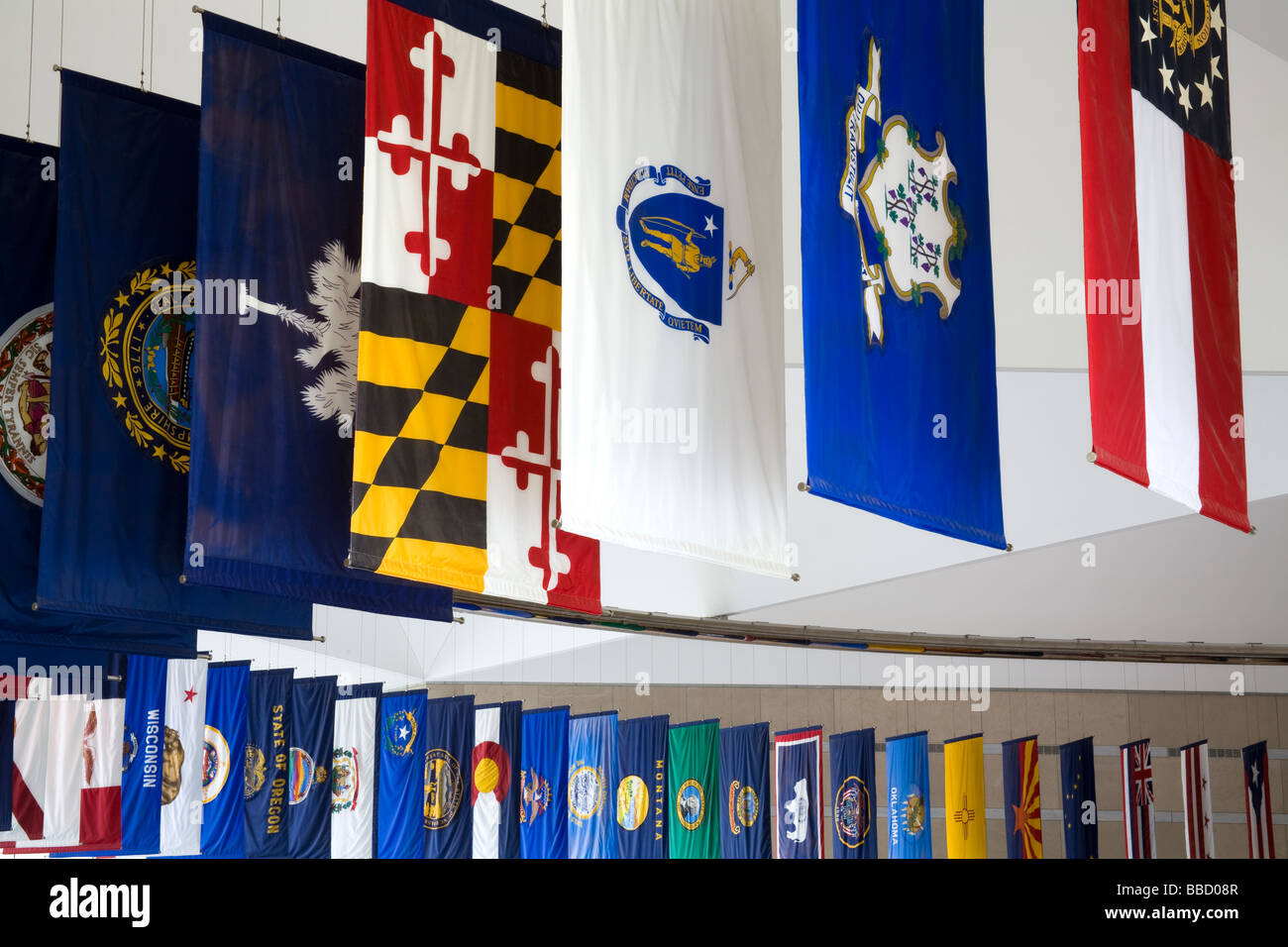 Hall of Flags in National Constitution Center Philadelphia Pennsylvania ...