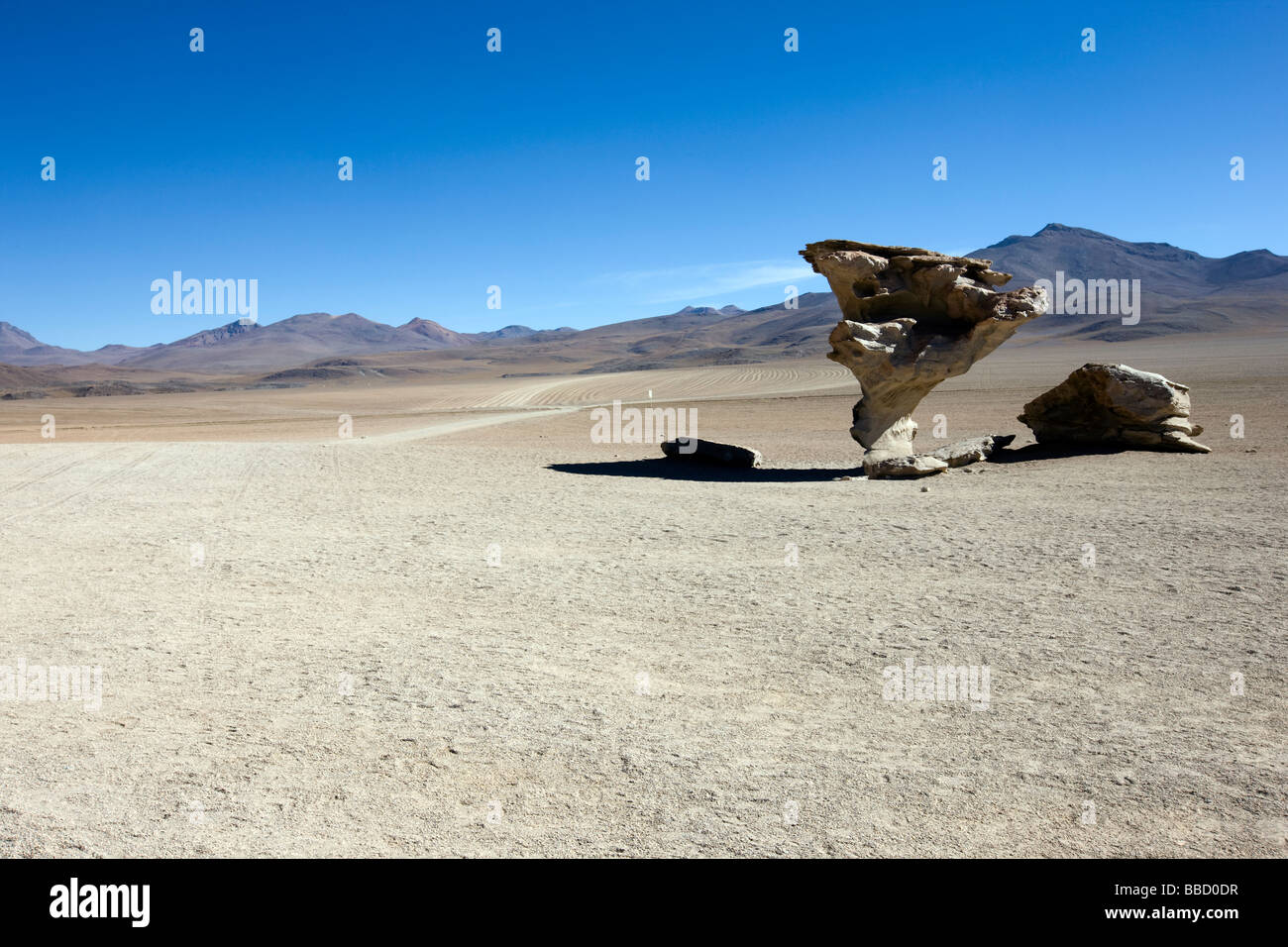 El Arbol de Piedra (The Stone Tree) in Salar de Uyuni Stock Photo - Alamy