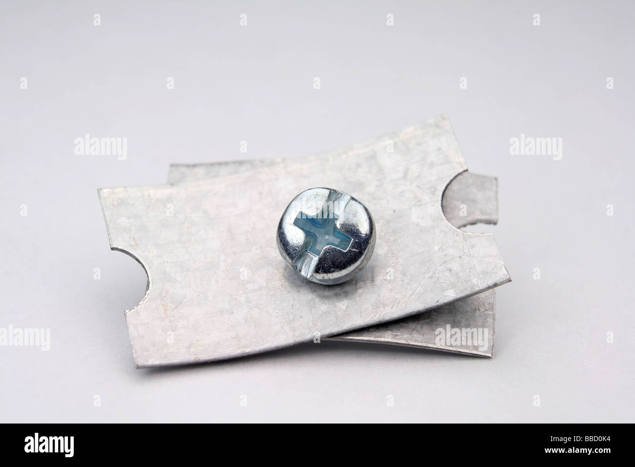 Screw with combination of flat blade and Phillips head style Stock ...