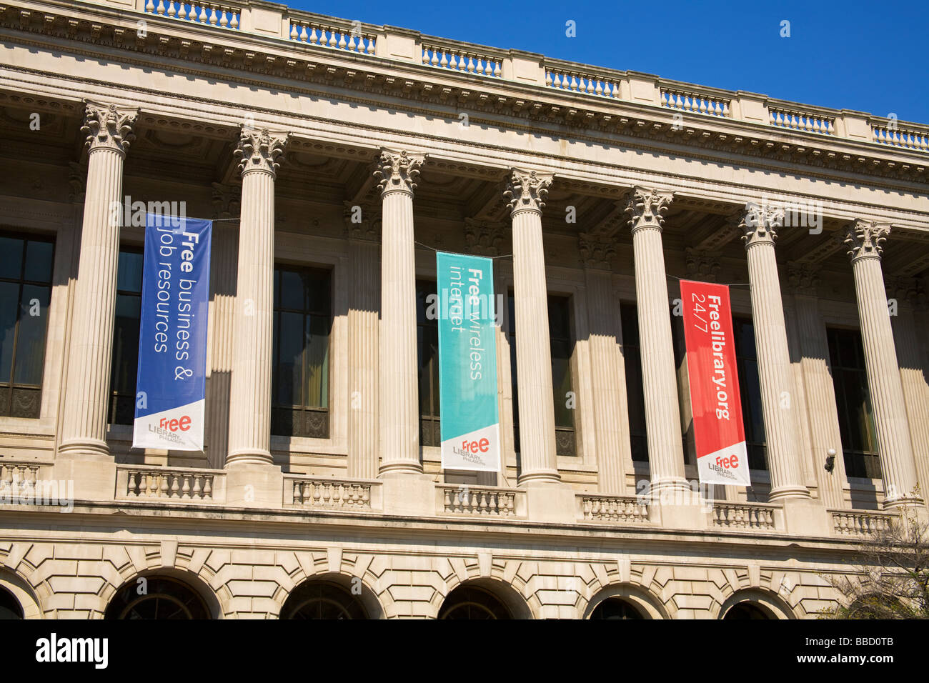 Free Library on Logan Square Philadelphia Pennsylvania USA Stock Photo ...