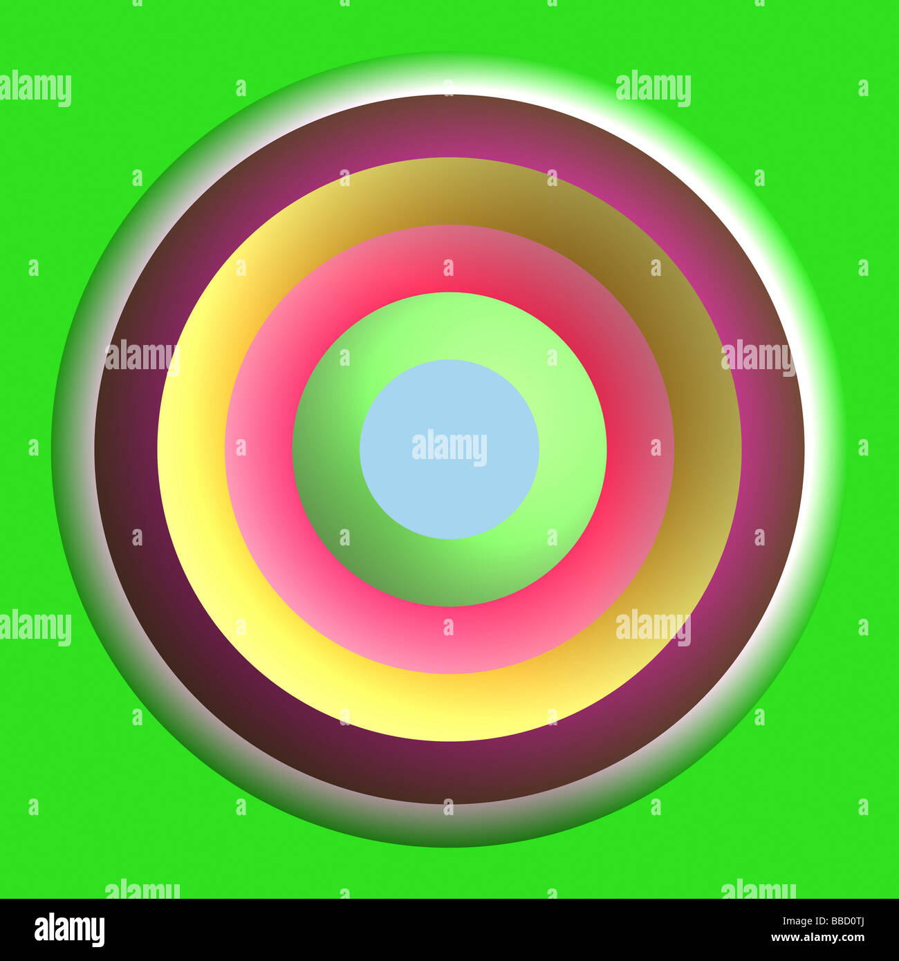 Round circles of color abstract illustration Stock Photo - Alamy