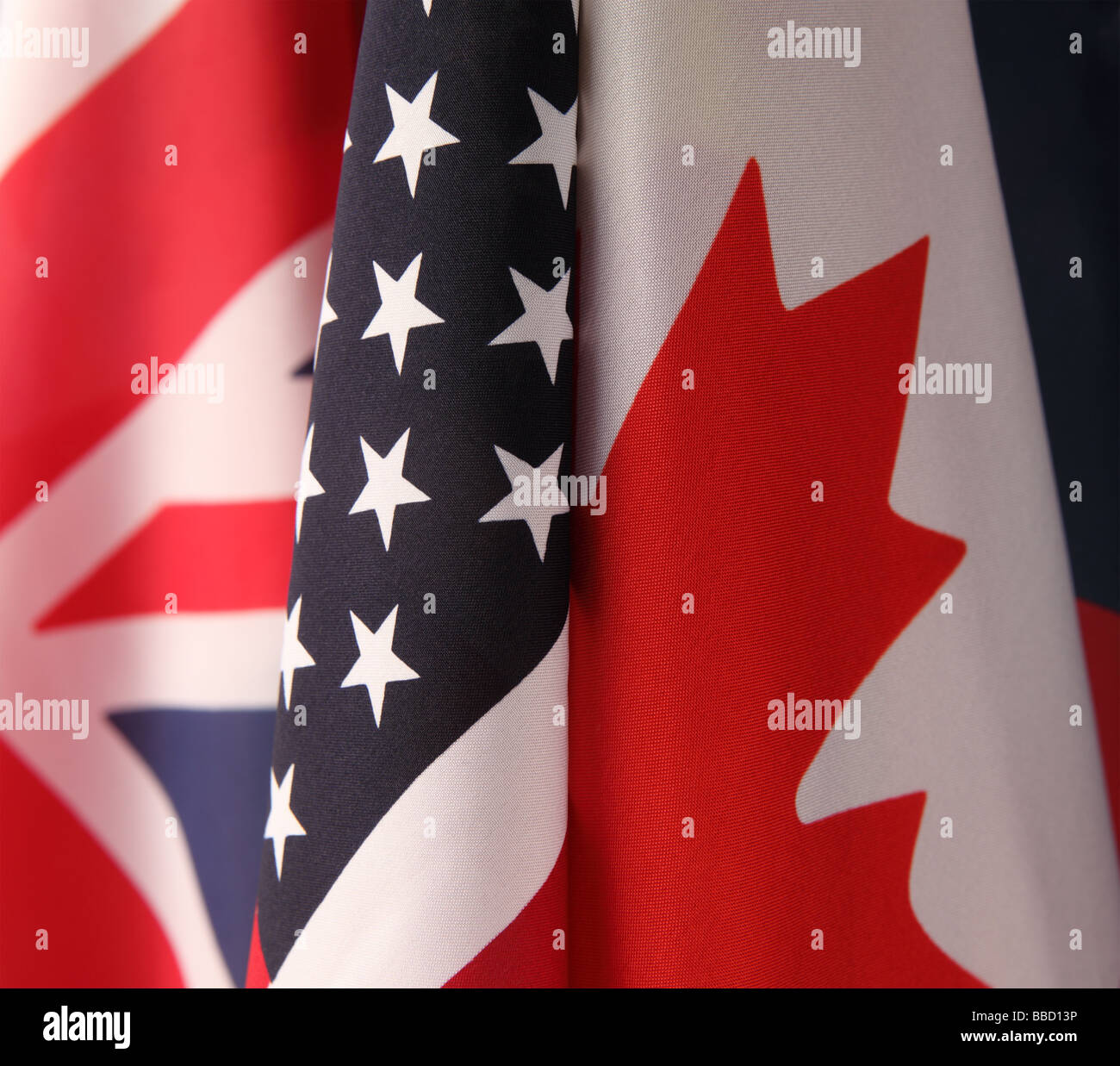 flags of Great Britain, the U.S., and Canada Stock Photo - Alamy