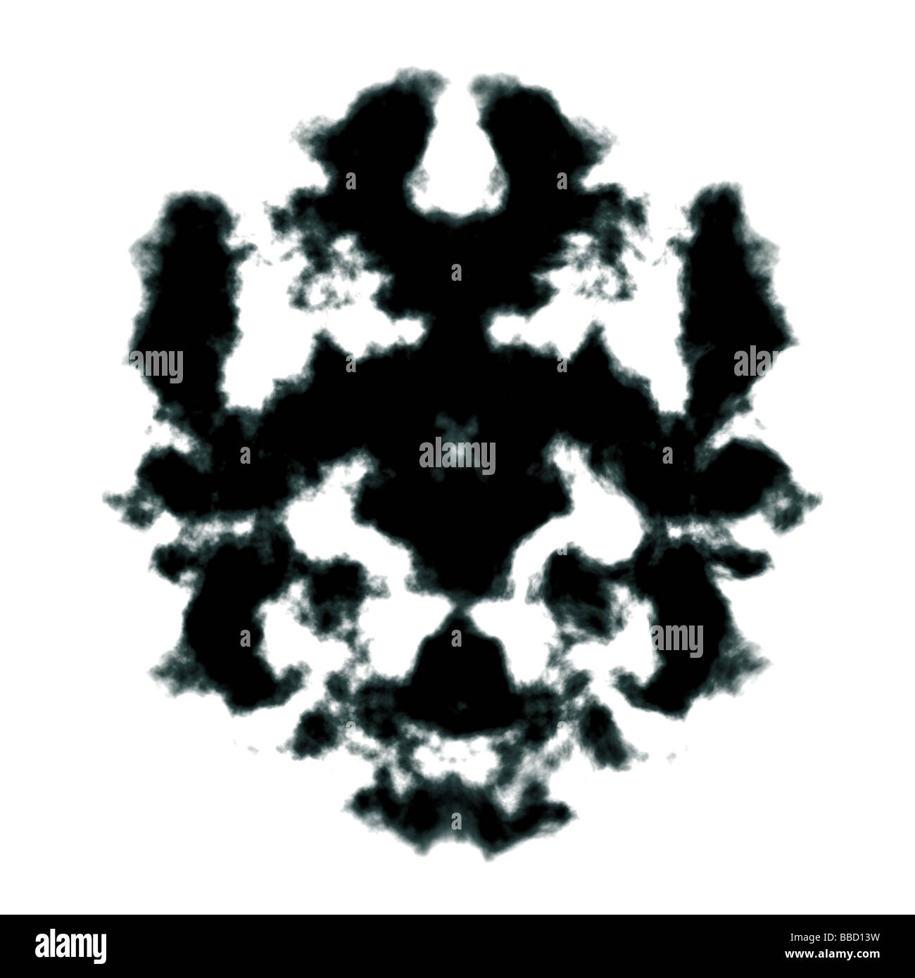 Rorschach inkblot test illustration random abstract design Stock Photo ...